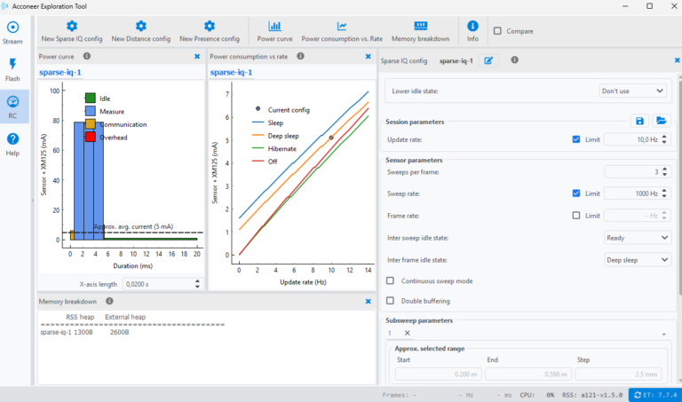 Exploration Tool - Acconeer Developer