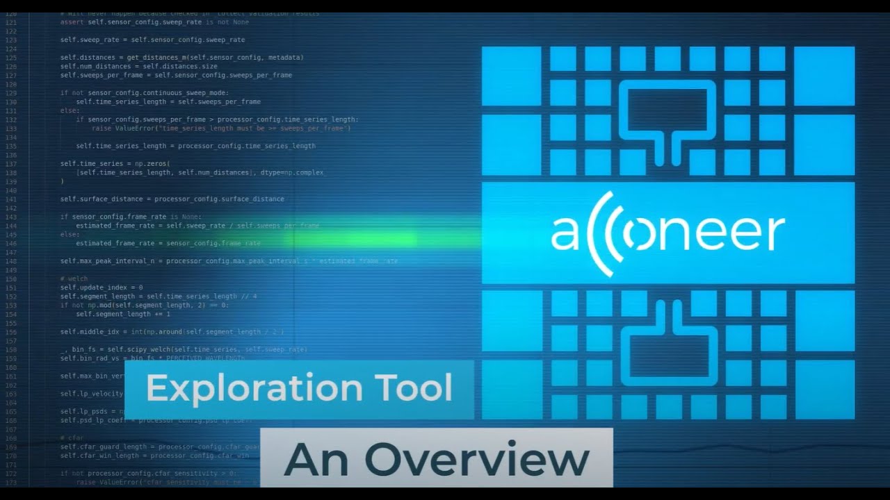 Exploration Tool - Acconeer Developer