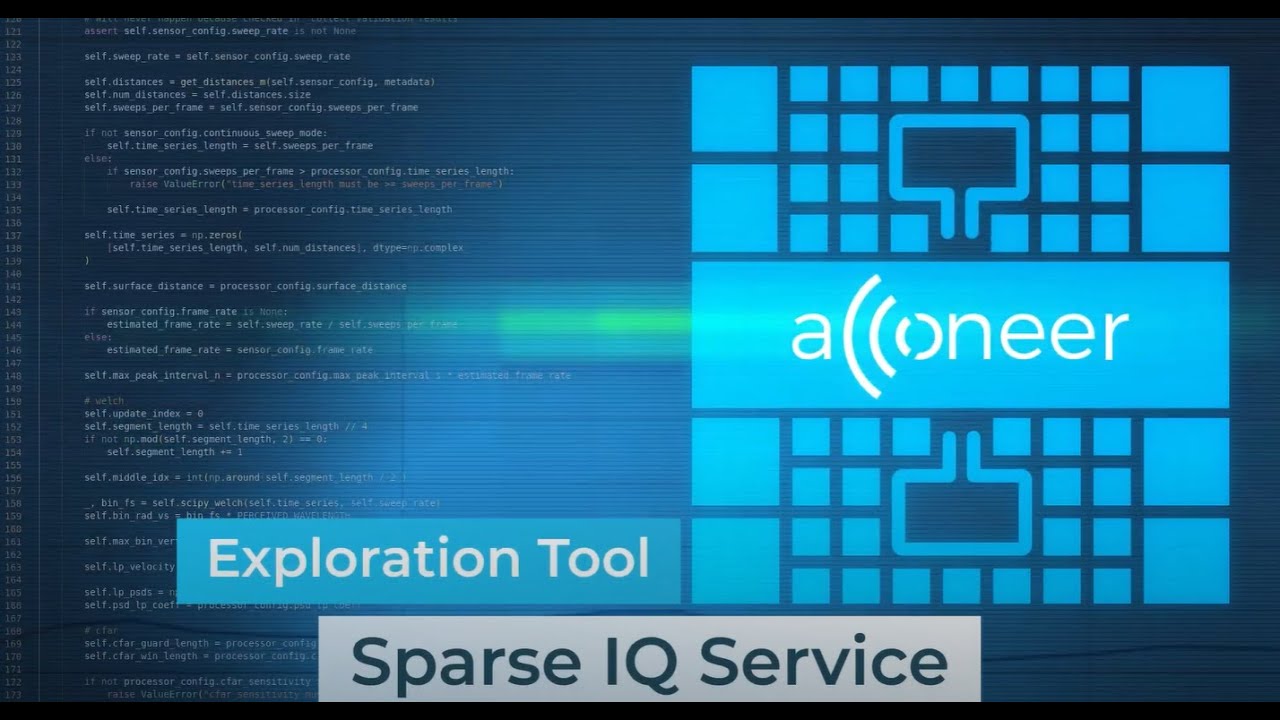 Exploration Tool - Acconeer Developer